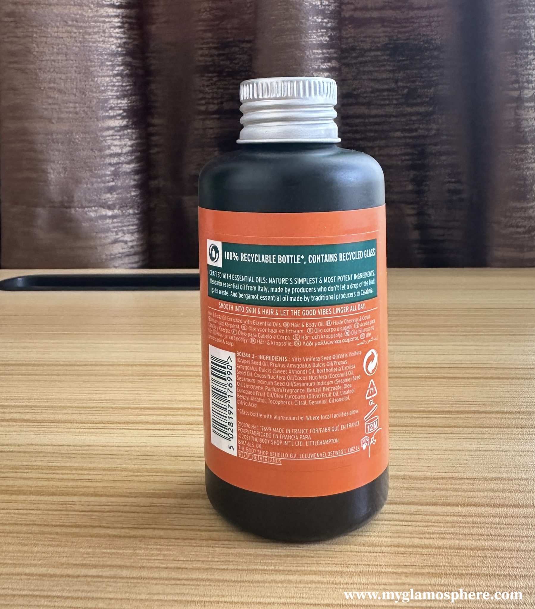 The Body Shop Boost Shine On Hair & Body Oil - Review - Glam O' Sphere